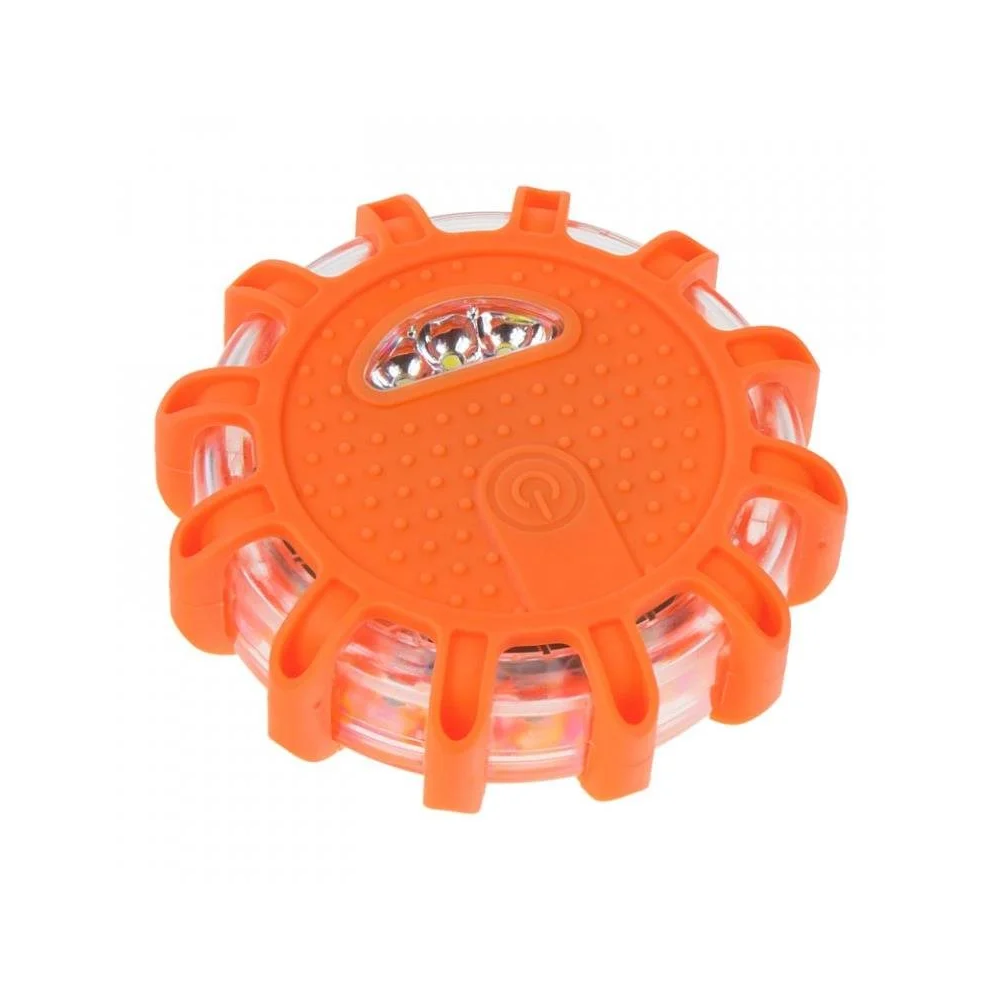 Magnetic LED flasher EL-FLARE, Eurolamp, orange | Armed